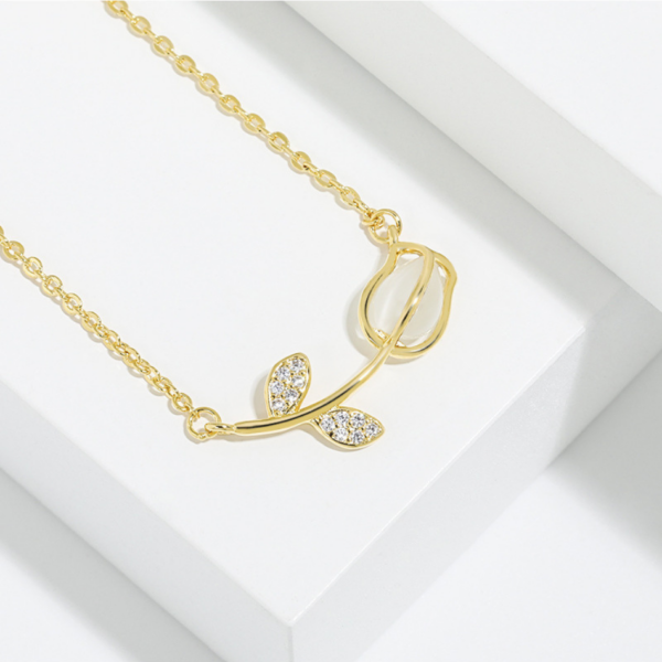 Collar de Tulipán Dorado - Melviz